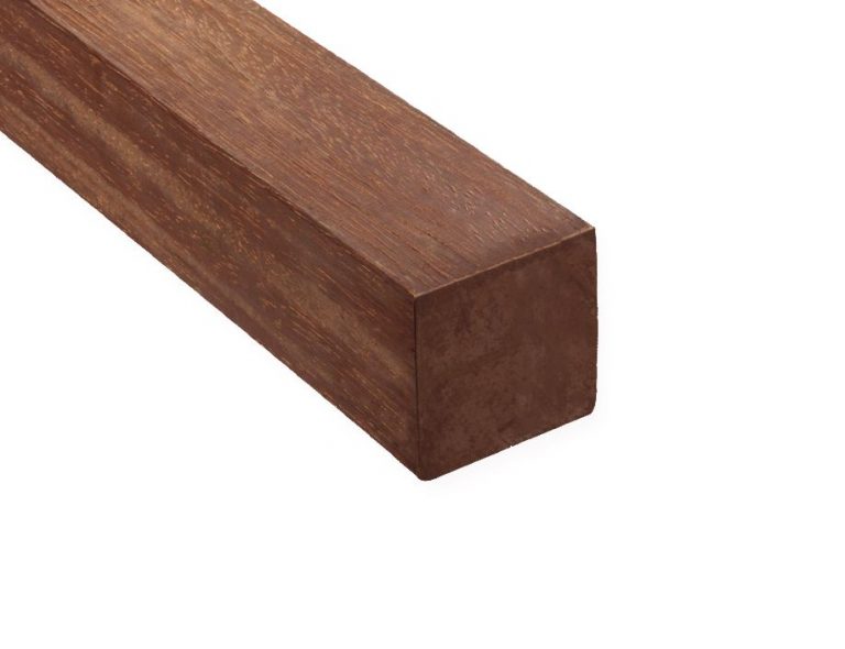 Hardhouten Paal Geschaafd Azobe 90x90 mm kopen - Houthal15.nl